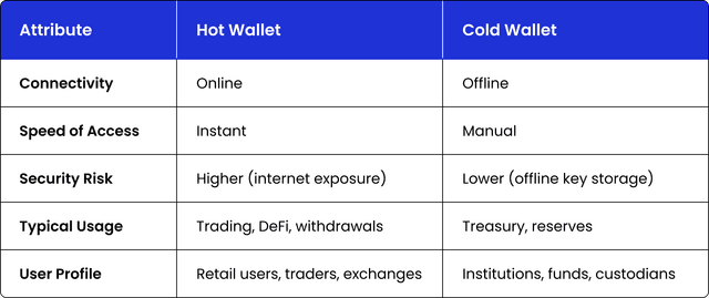 Cold Wallet vs Hot Wallet: Key Differences Explained (2025 Guide)